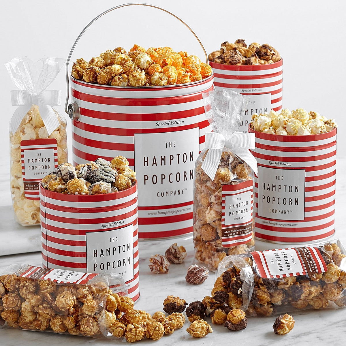 Pick Your Popcorn Flavors Custom Popcorn Tin - Hampton Popcorn