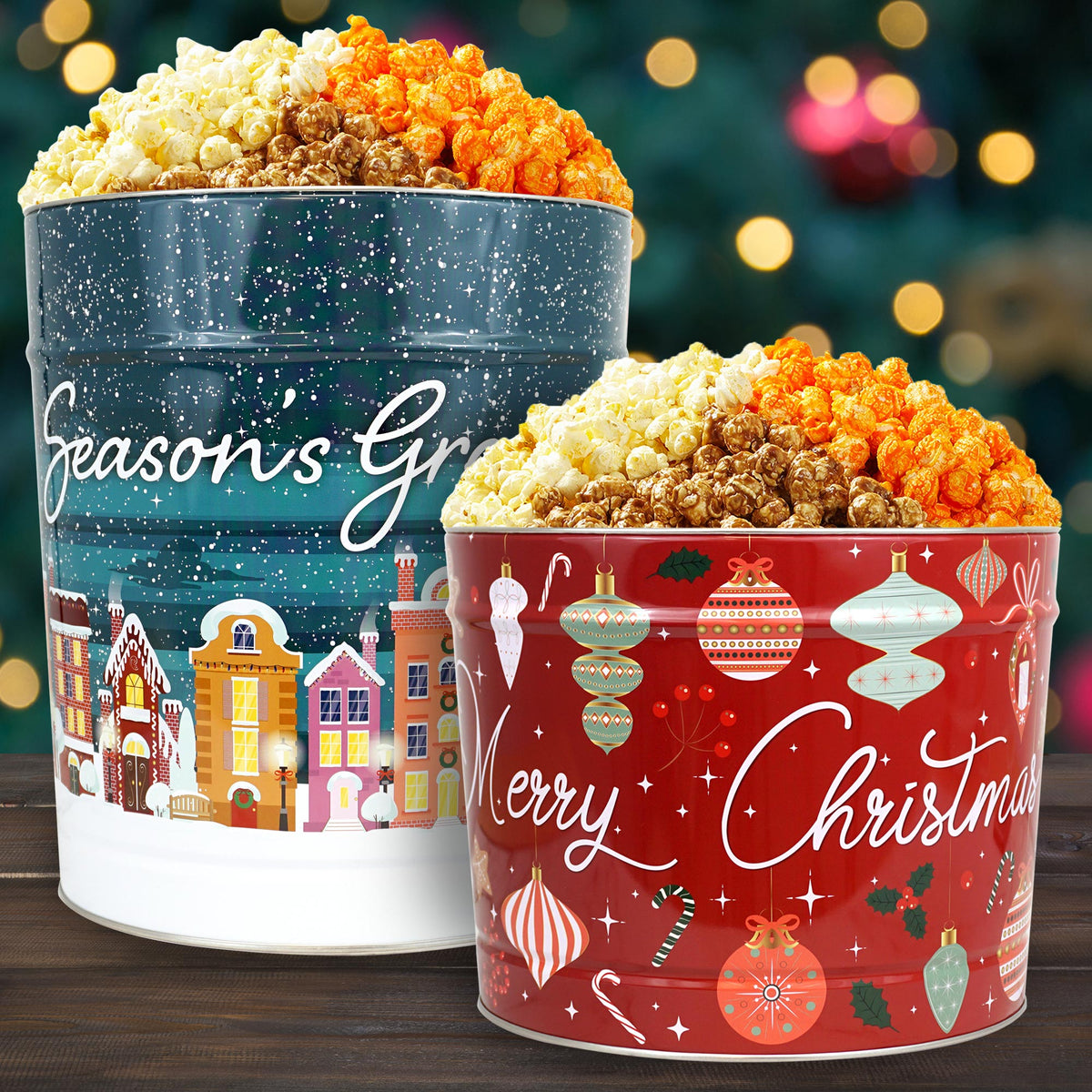 Christmas Popcorn Tins & Holiday Popcorn Gifts, Baskets & More ...