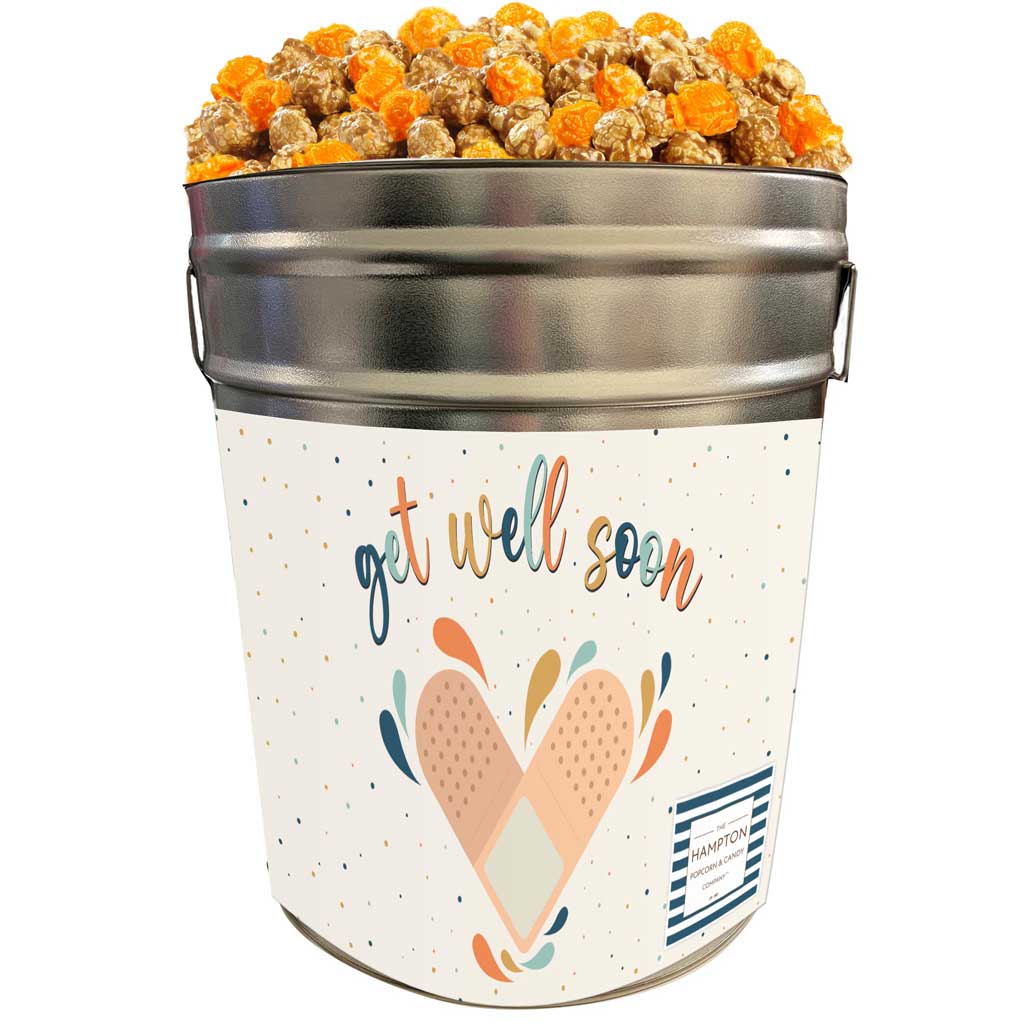 Hampton Mix Popcorn Tin - Orange Cheddar Cheese & Caramel Mix - Popcorn ...