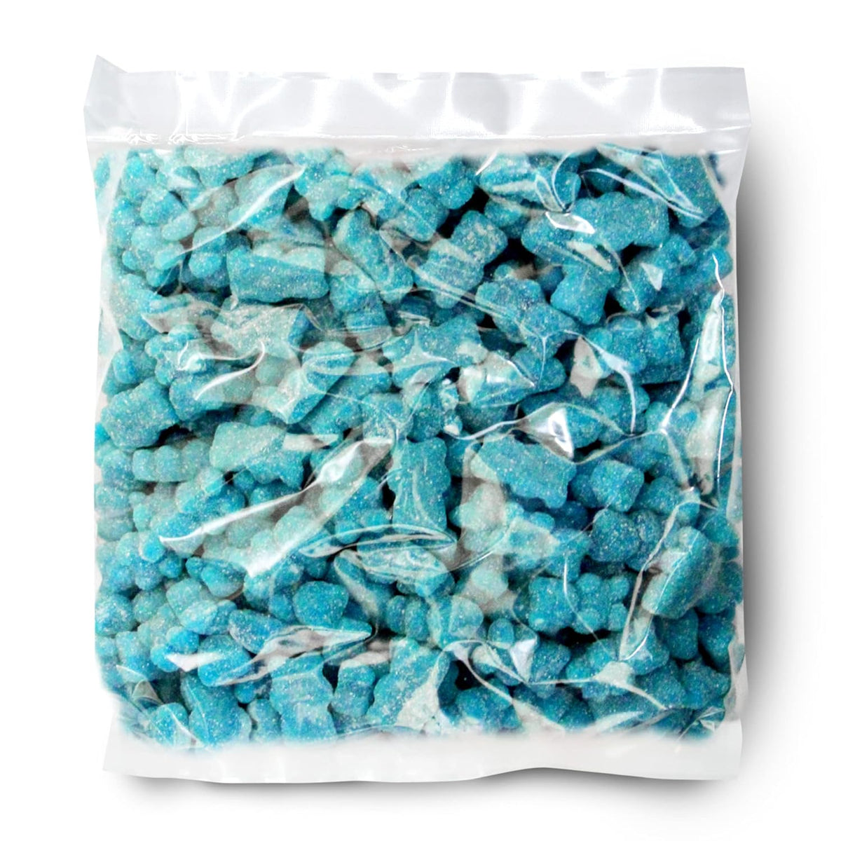 Light Blue Gummy Bears Sugared, Blueberry Flavor