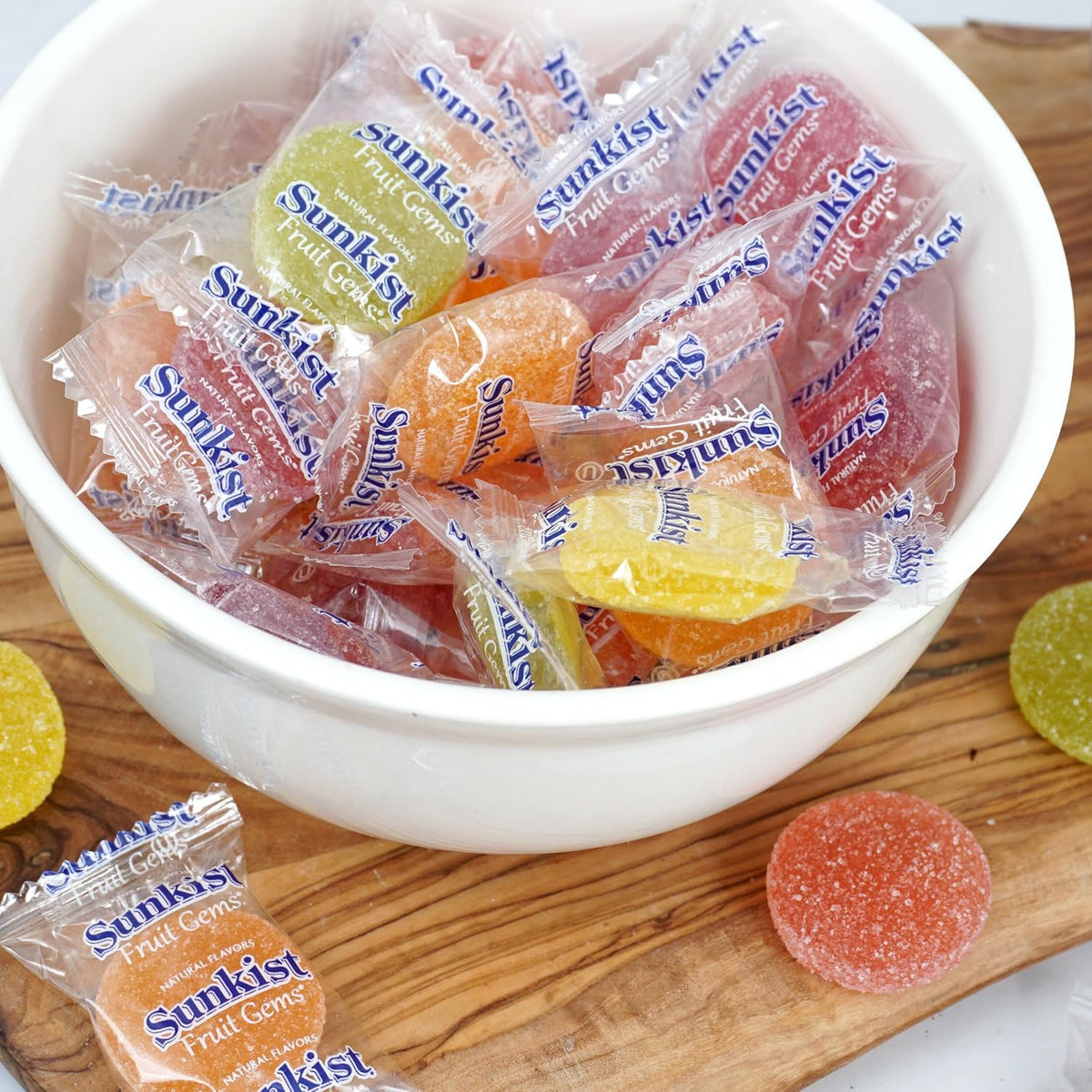 Sunkist Fruit Gems, Fruit Gems, Soft Candy Individually Wrapped