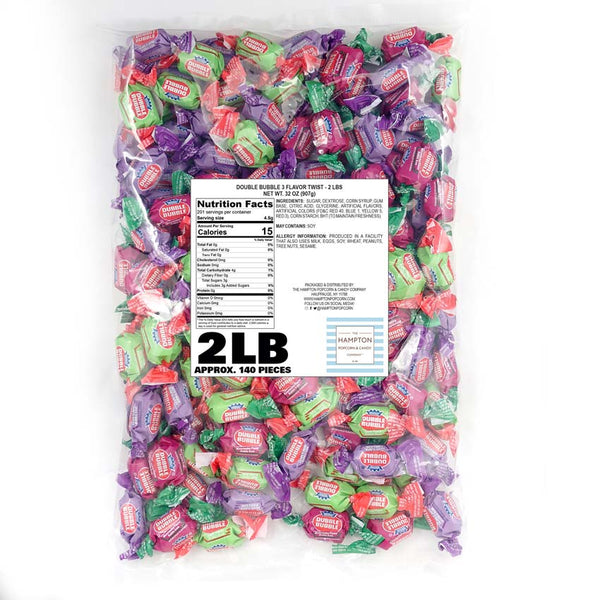 Dubble Bubble Assorted Fruit Flavored Gum Bulk Bag