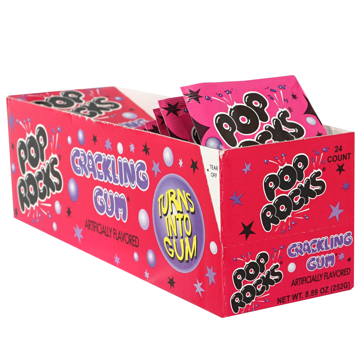 Pop Rocks Bubble Gum, 24 Pack