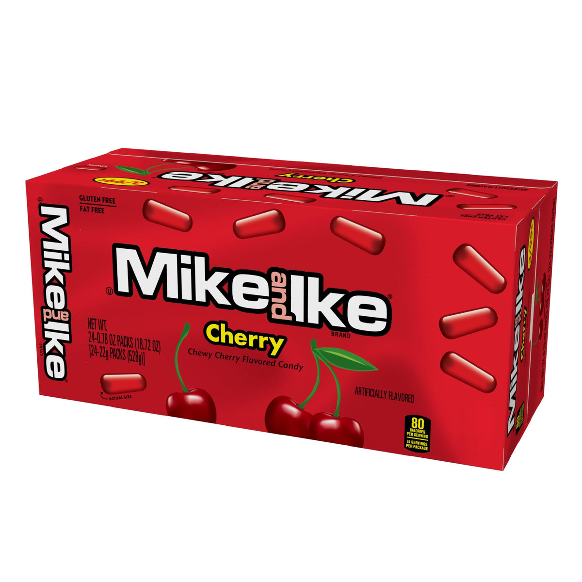 Cherry Mike & Ike, 0.78 Ounce (Pack of 24)