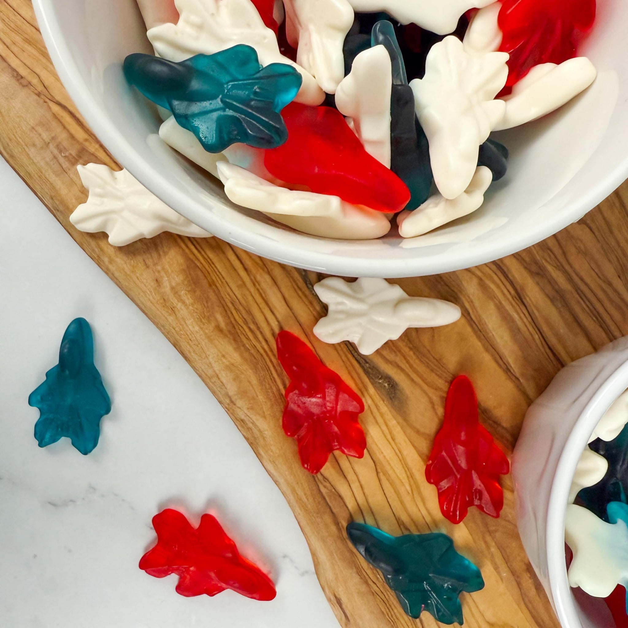Red, White & Blue Candy Airplane Gummies, 1 Pound Bulk Bag