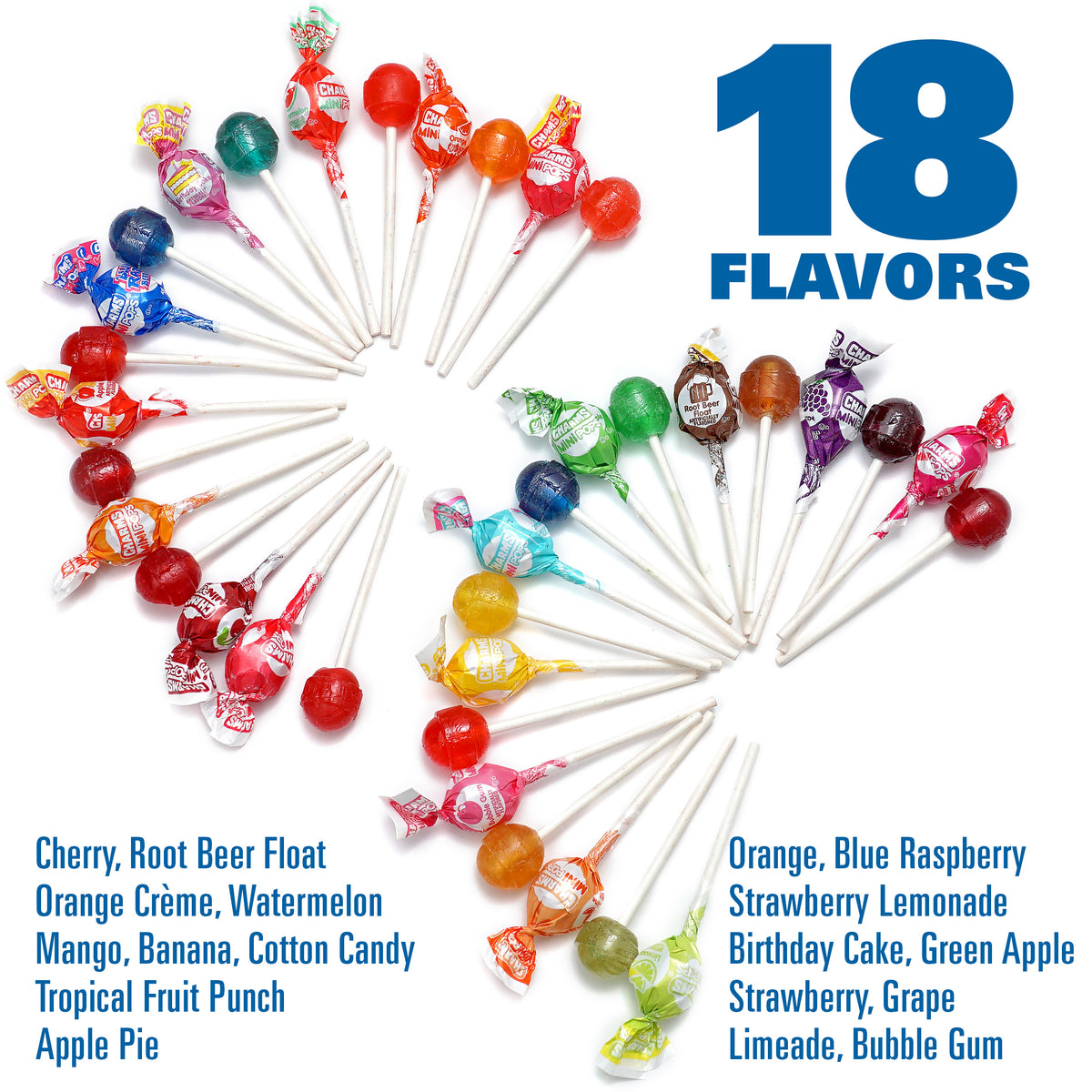 Charms Mini Pops Lollipop, 2 Pound Bulk Bag