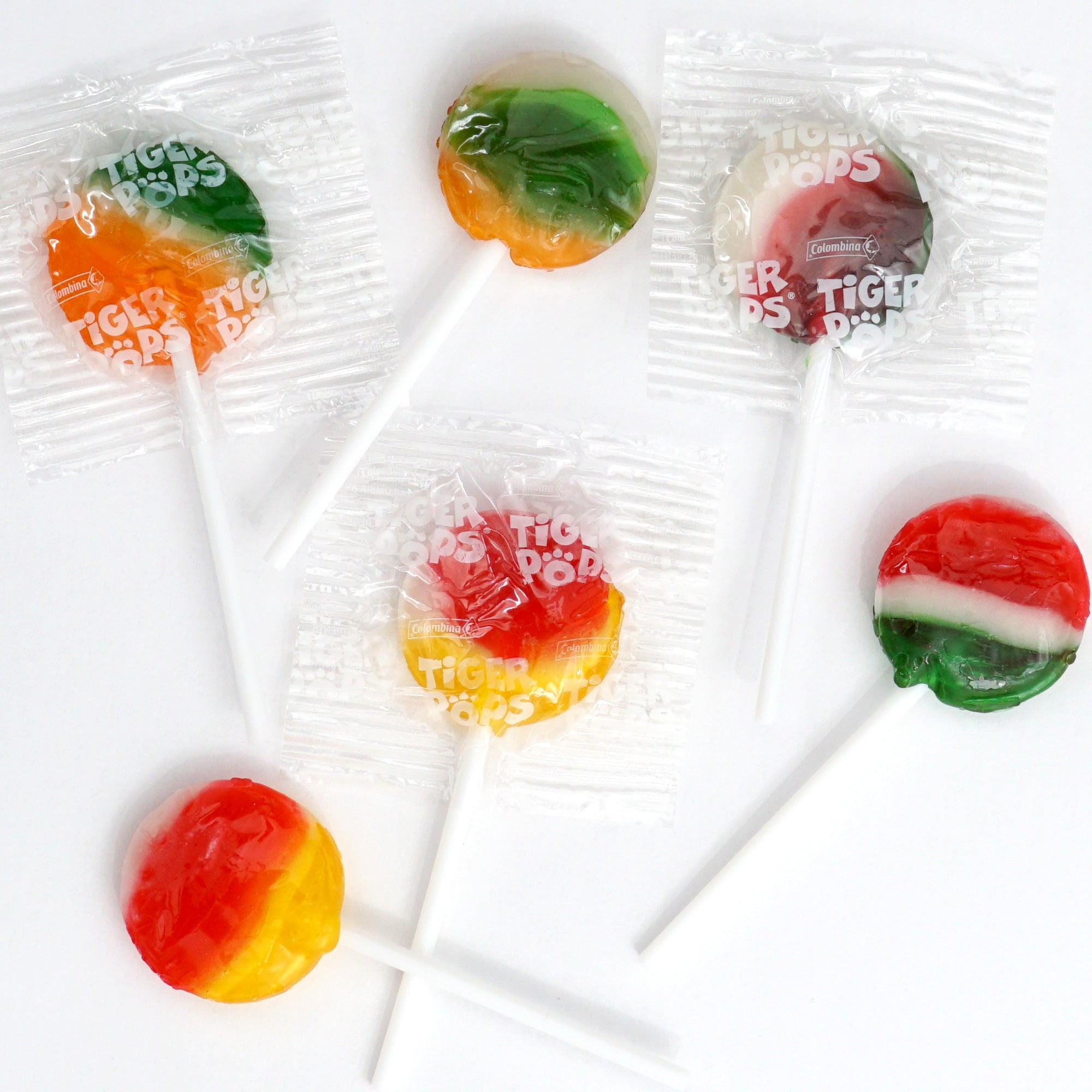 Colombina Tiger Pops Lollipops, 2 Pound Bulk Bag