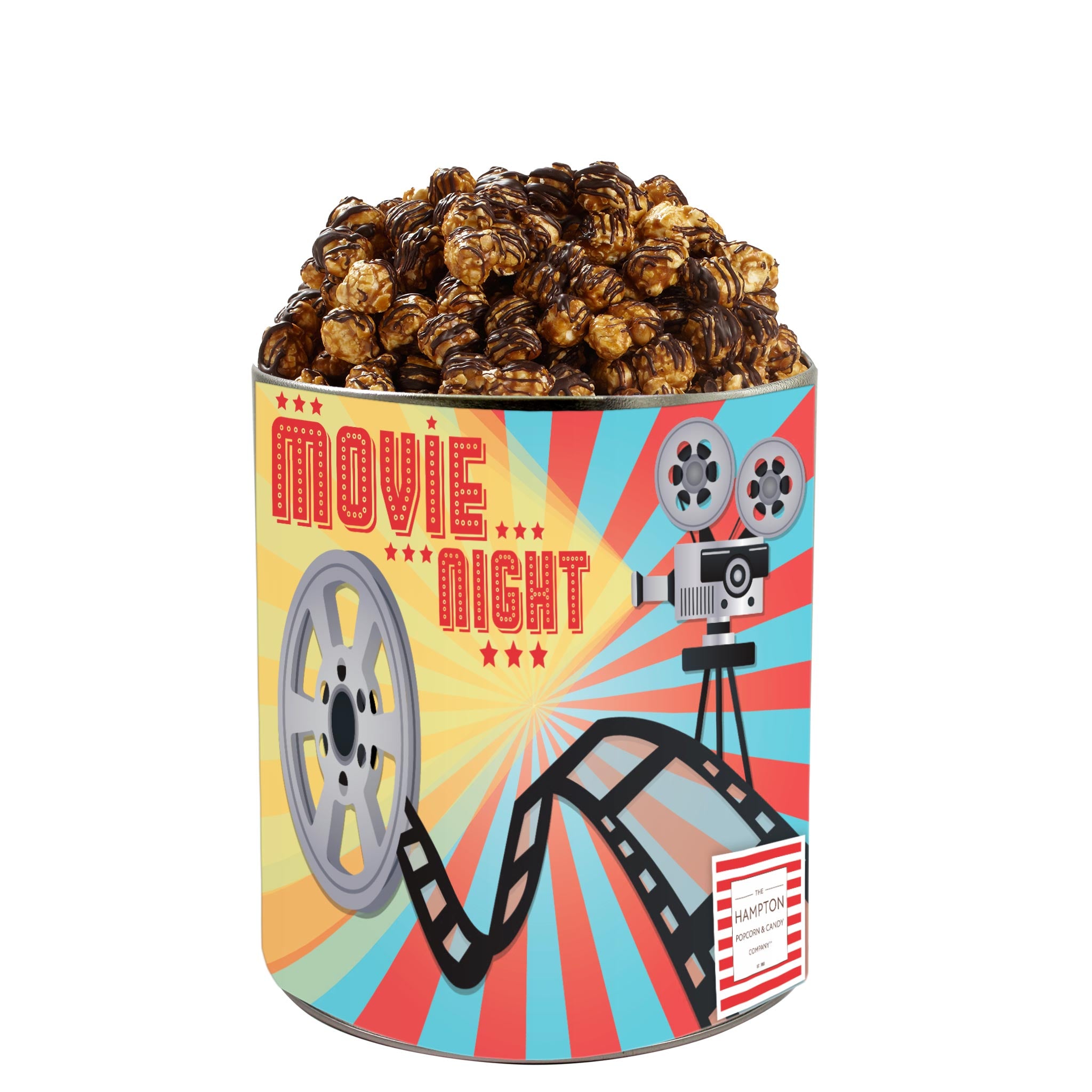 Chocolate Caramel Sea Salt Crunch Popcorn Tin - Gourmet Popcorn by ...