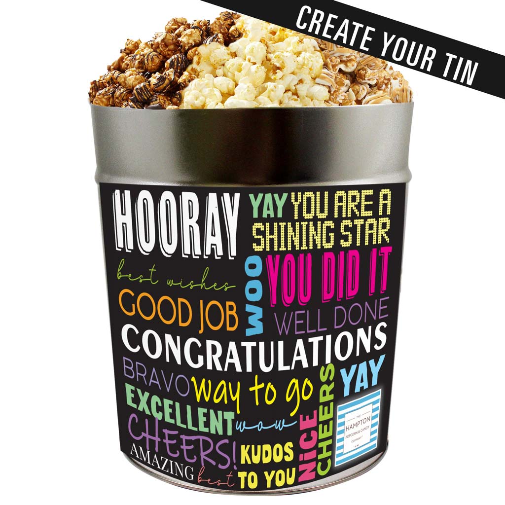 Build Your Own Popcorn Tin | Pick Your Popcorn Flavors | Hampton Popcorn