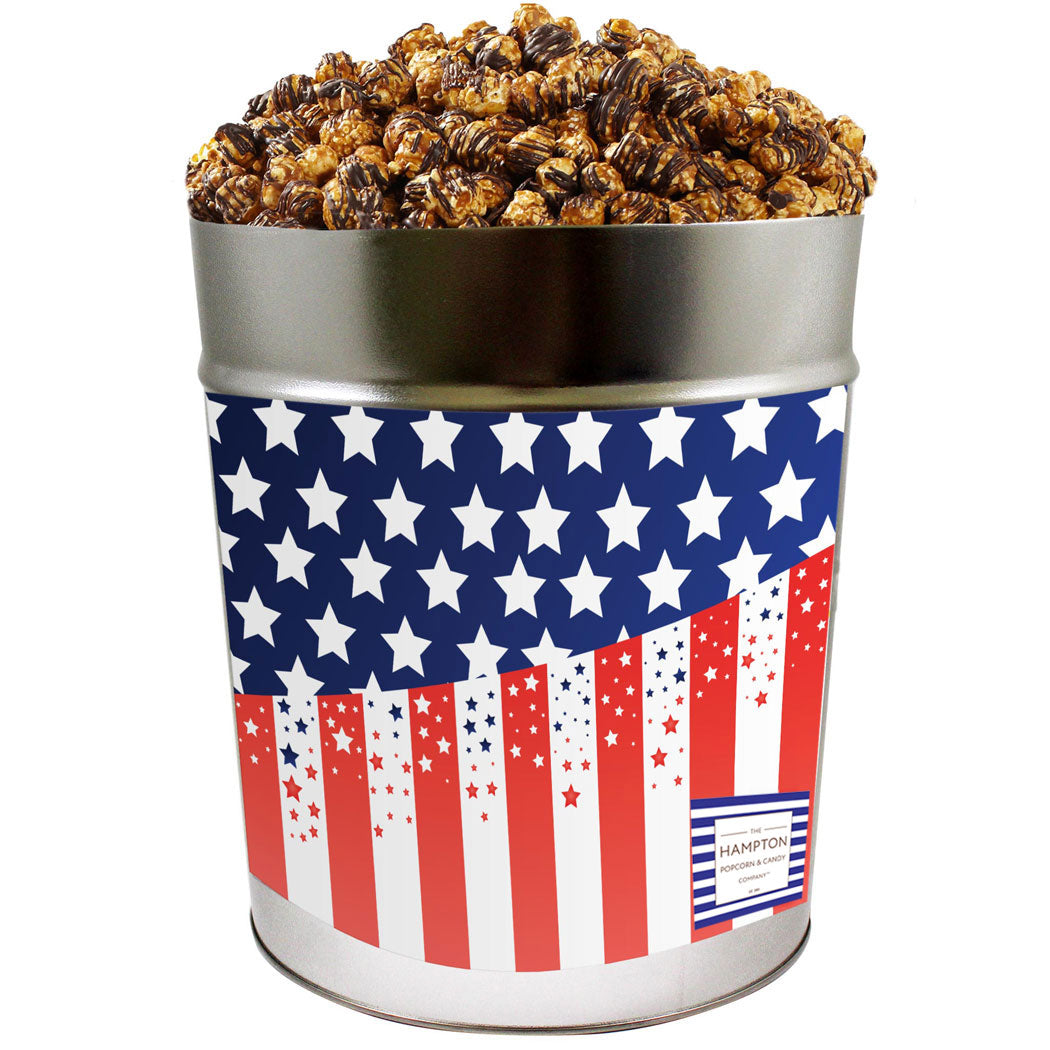 Chocolate Caramel Sea Salt Crunch Popcorn Tin - Gourmet Popcorn by ...