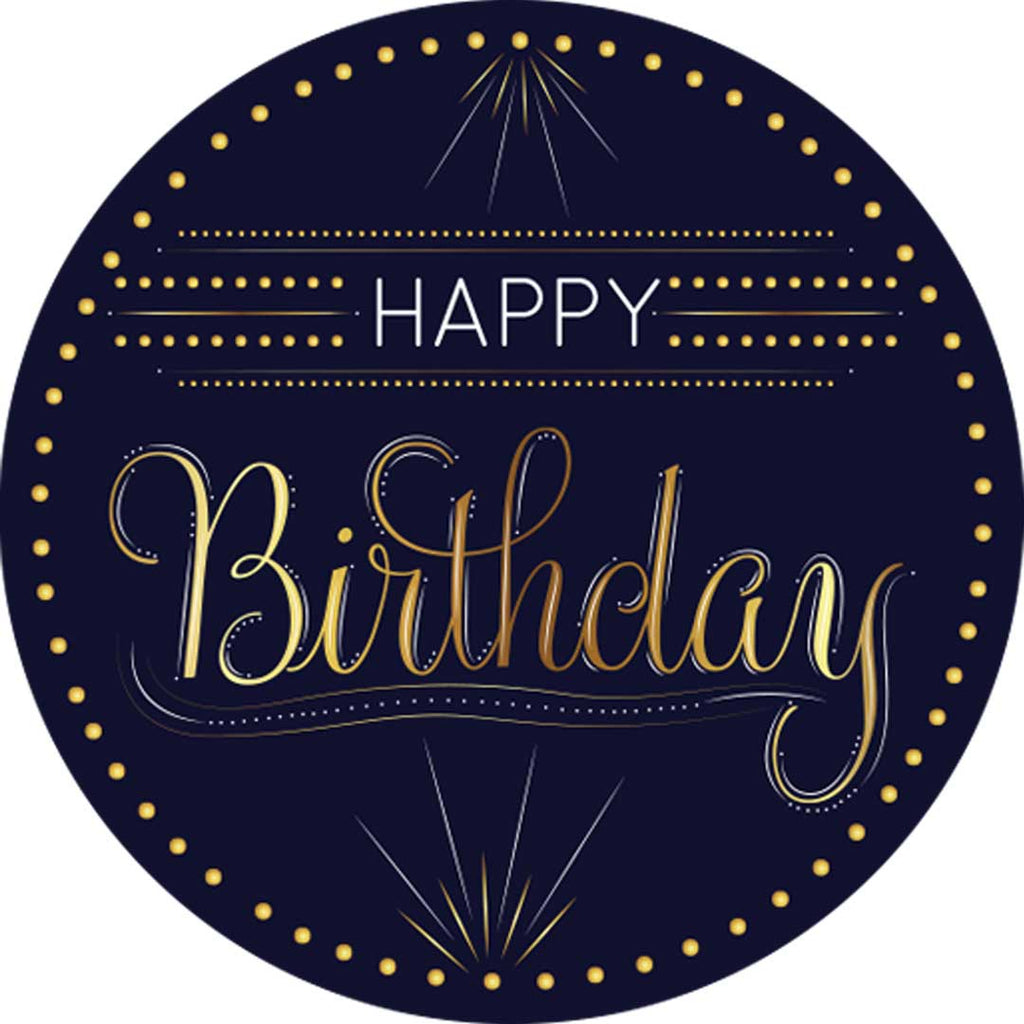 "Happy Birthday" Birthday Gold Script Popcorn Favors | Hampton Popcorn