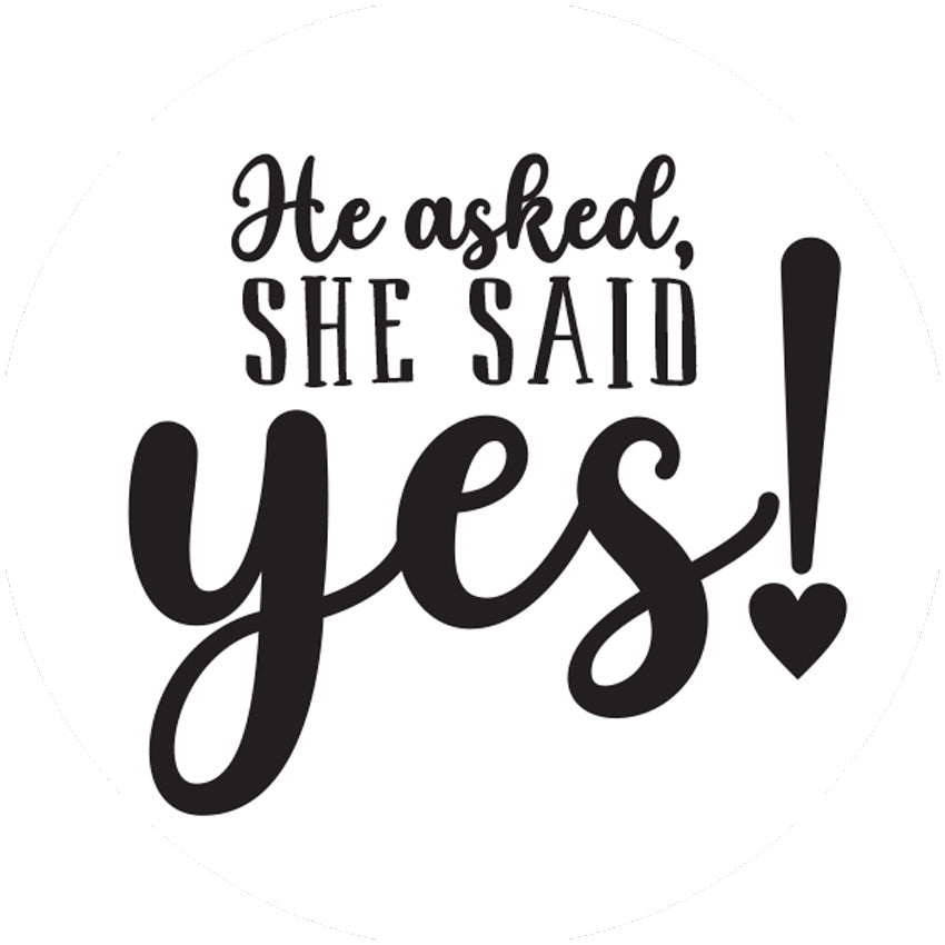 "He Asked, She Said Yes" Engagement / Wedding Popcorn Favors | Hampton ...