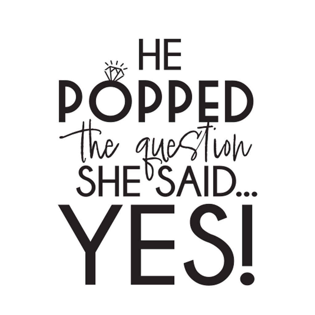 "He Popped The Question" Engagement / Wedding Popcorn Favors | Hampton ...