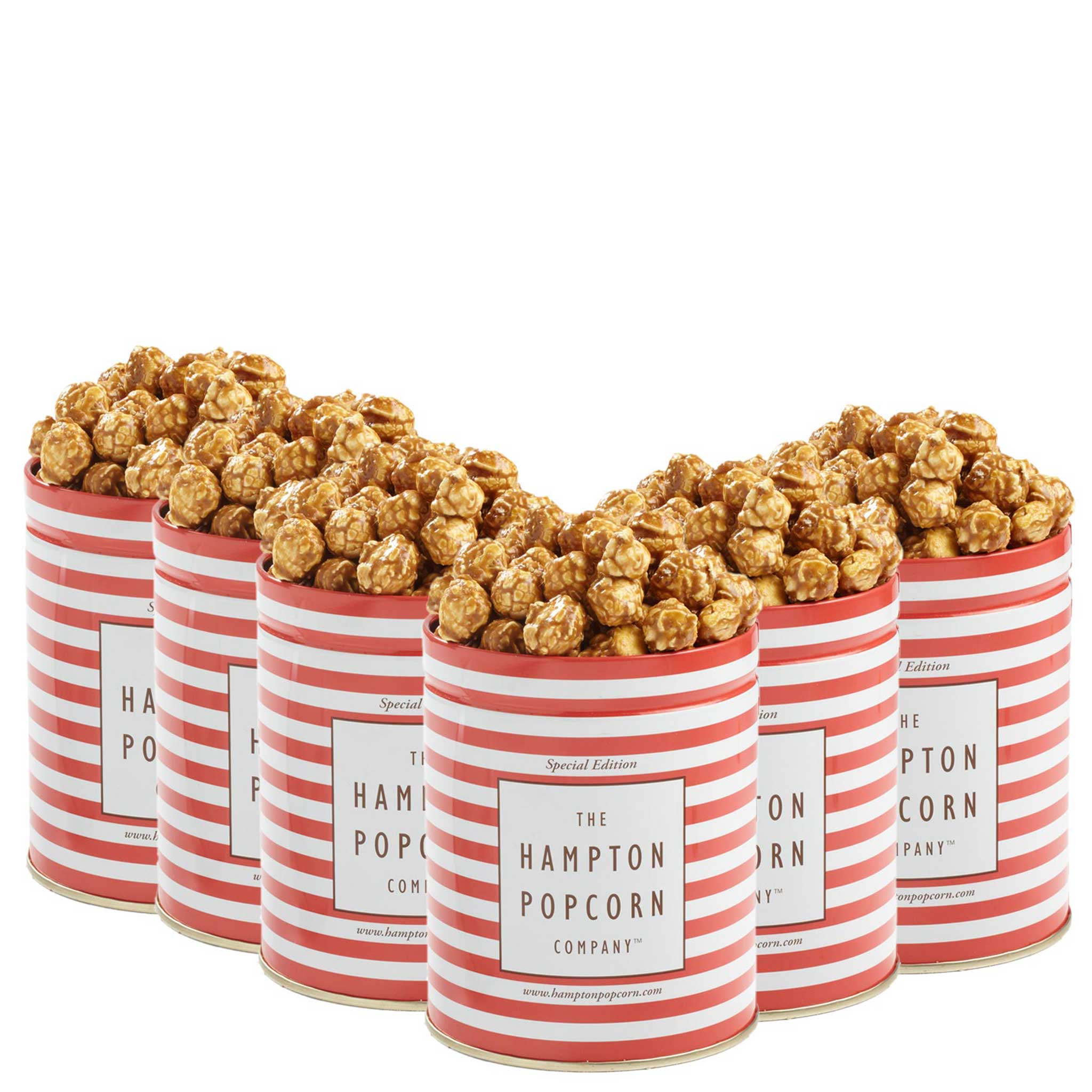 Caramel Popcorn Quart Tins - The Hampton Popcorn Company