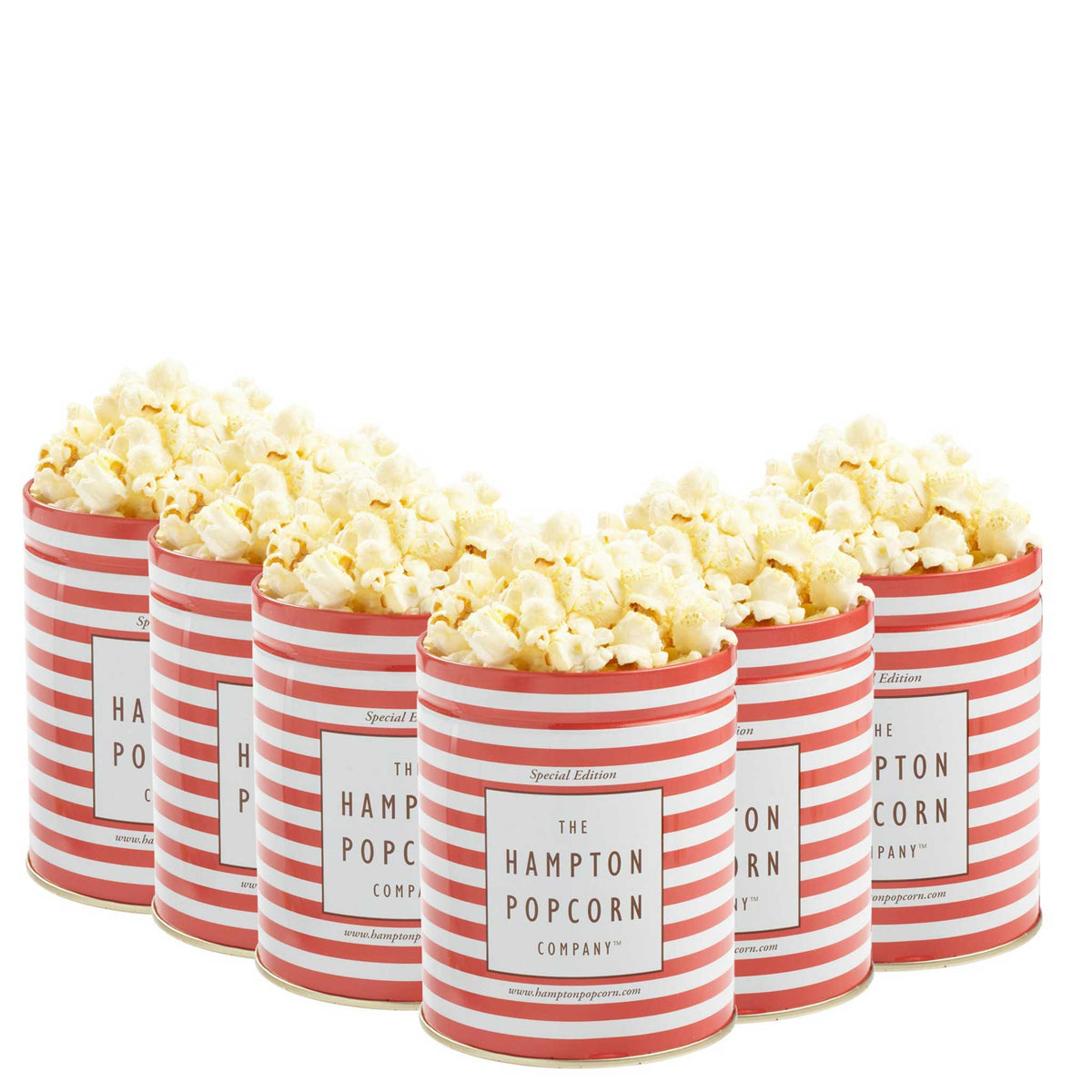 Kettle Popcorn Quart Tins - The Hampton Popcorn Company