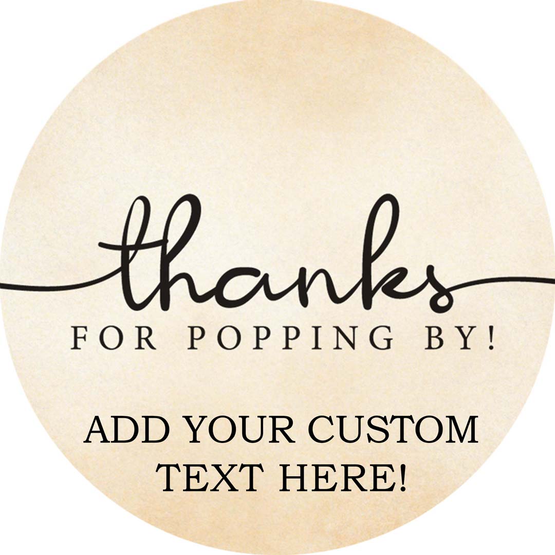 "Thanks For Popping By" Popcorn Favors - Hampton Popcorn